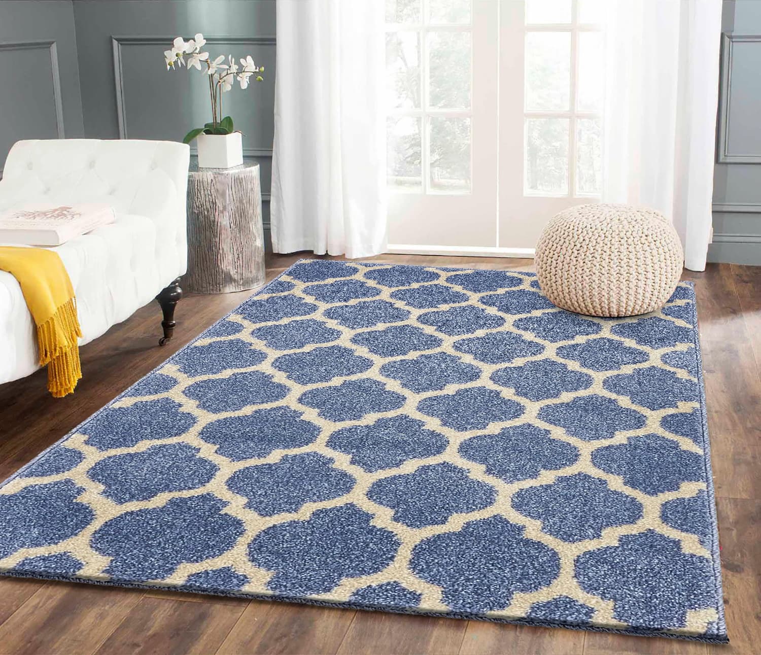Blue Moroccan Hand Tufted Rug – Mi Casa Collective